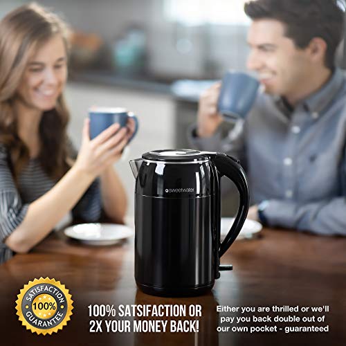 Electric Tea Kettle - 1.8L Hot Water Kettle Electric Water Boiler, Plastic-Free 100% Stainless Steel Chamber With Automatic Shut Off Base, Cordless Tea Kettle Electric Water Kettle - Sweetwater