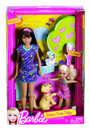 Barbie Sisters Train Taffy Skipper and Chelsea Doll 2-Pack