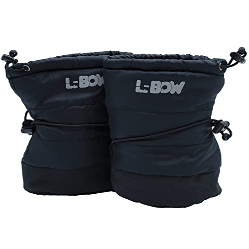 L-Bow Infant Cold Weather Boots + Winter Boots For Baby Boys & Girls + Easy To Slip On With Fleece Lining