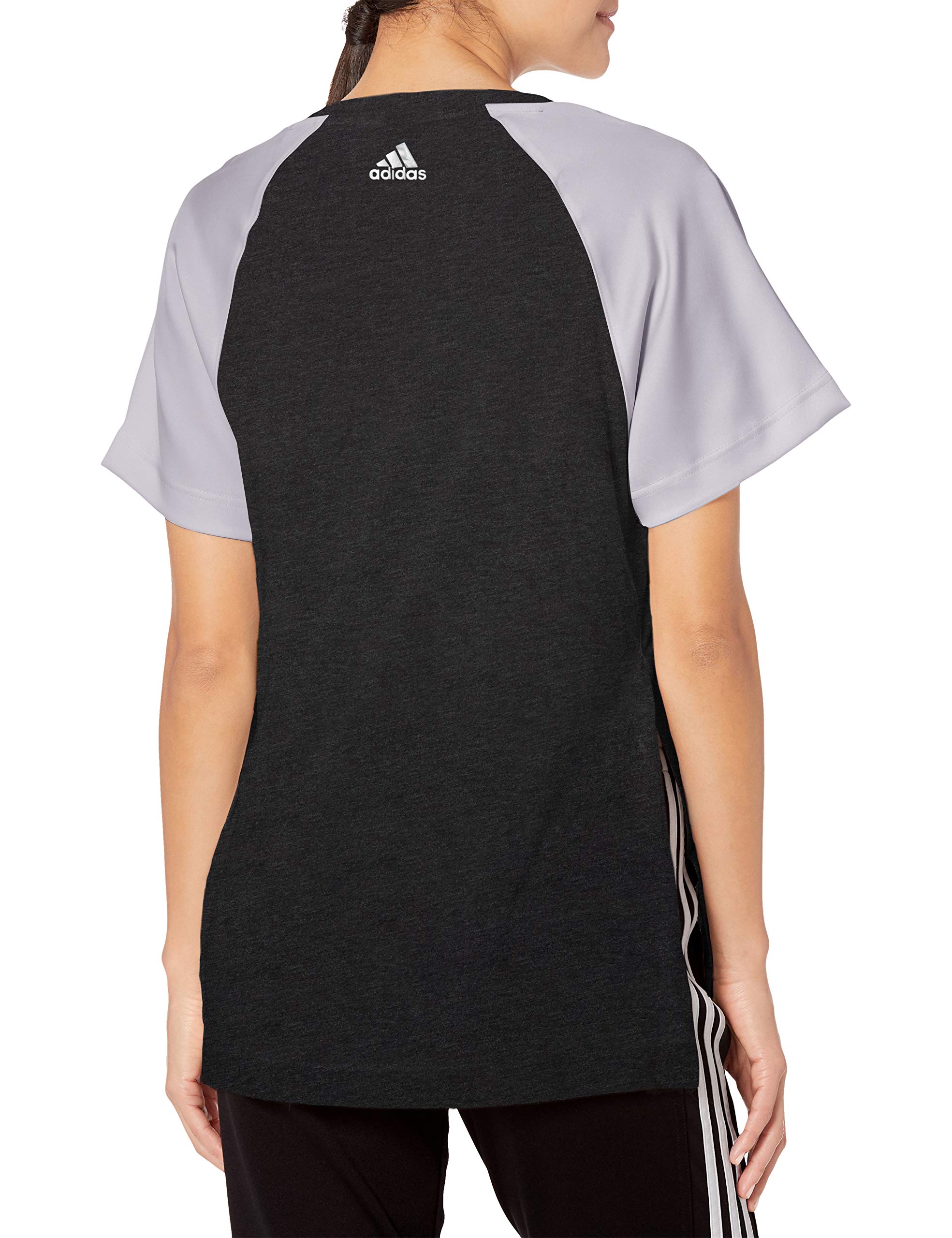 adidas Women's Glam On Tee AEROREADY, Glory Grey, S