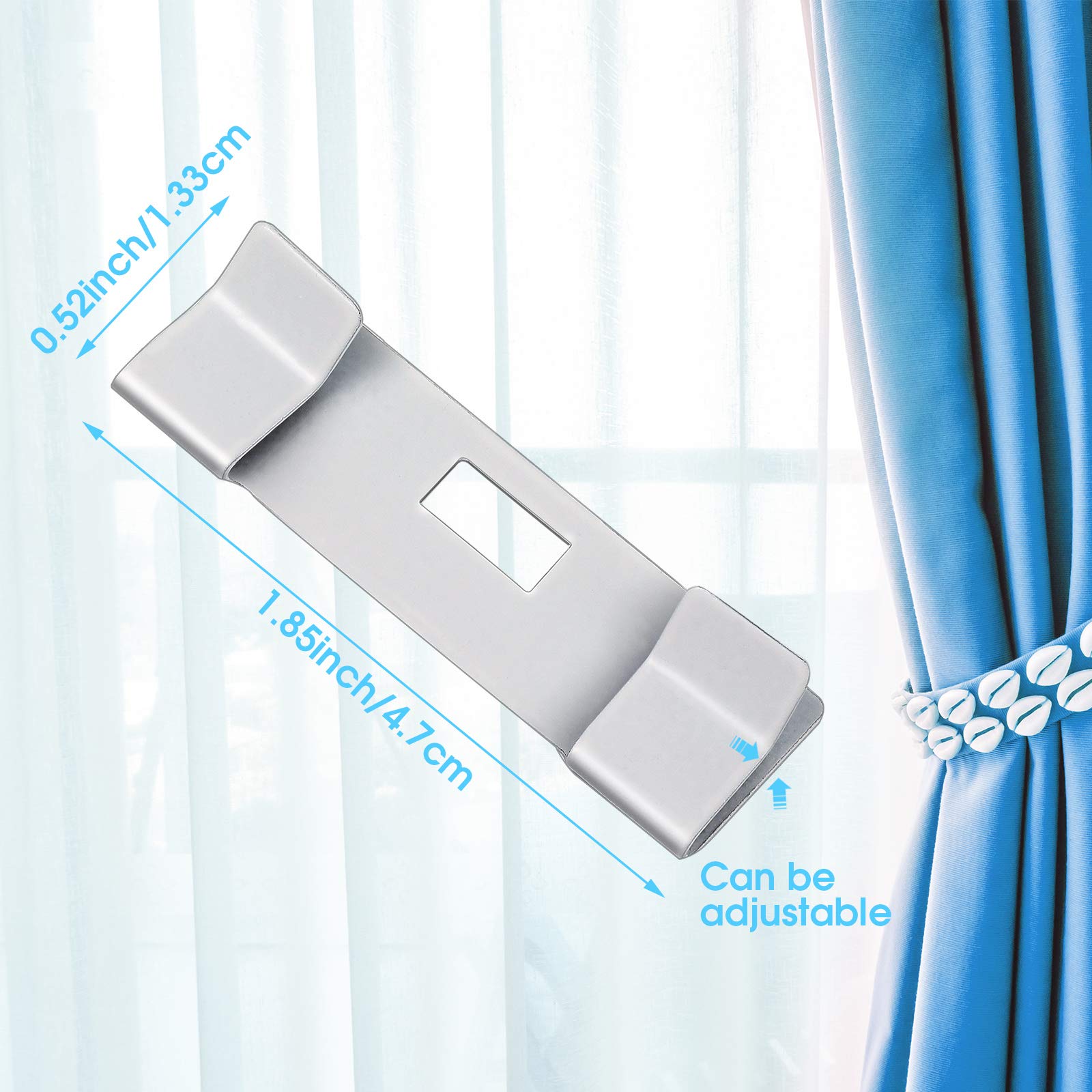 80 Pieces Vertical Blind Repair White Vane Savers Blind Repair Clips Curved Repair Clips Window Blinds Replacement Slats Vertical Blind Repair Tabs for Fixing Vertical Window Shades Slats