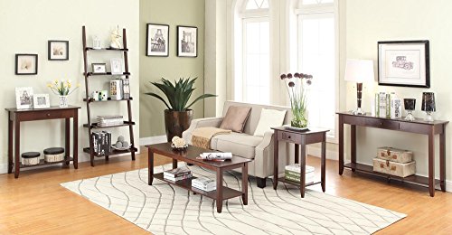 Convenience Concepts American Heritage 1 Drawer Console Table with Shelf, Espresso