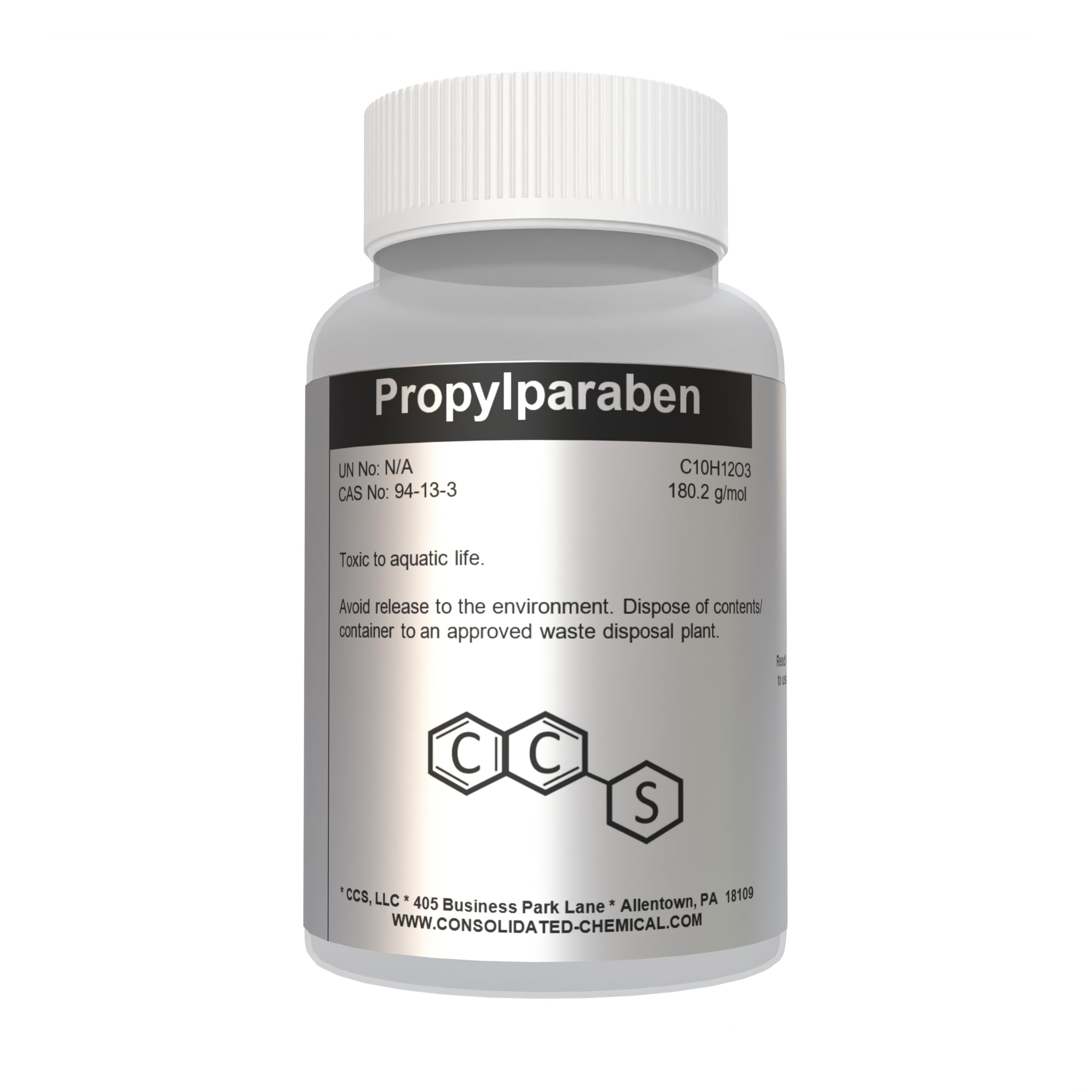 CCS CONSOLIDATED CHEMICAL & SOLVENTS Propyl Paraben High Purity Preservative (500 Grams)