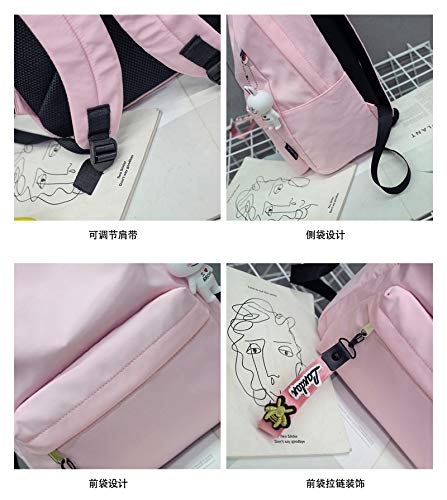 LUO New Hello Kitty Large Capacity Embroidered PU Women's Shoulder Messenger Bag Handbag Casual Bag Purse LB-715898, Pink