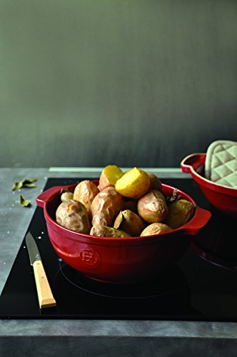 Emile Henry Ceramic Bread/Potato Cooker | Burgundy