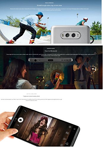 LG V20 H910a 64GB 5.7" IPS LCD Display Android Smartphone w/ Dual Rear Cameras (16MP+8MP) - Carrier Unlocked for all GSM Carriers Worldwide (Titan Gray)