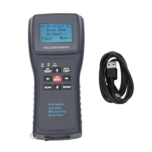 Animal Microchip Tag Scanner Advanced ID Reader Long Range Handheld Pet Chip ID Scanner for Animal Shelter (#1)