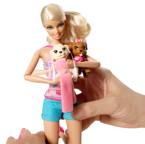 Barbie Suds and Hugs Pups Playset