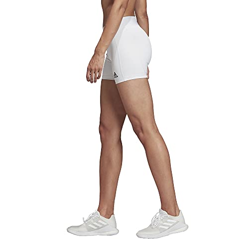 adidas Women's Alphaskin Volleyball 4-Inch Short Tights White/Black S3
