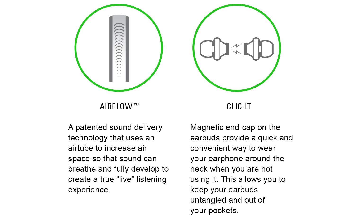 Aircom A6 Anti-Radiation Air Tube Headphone - Airflow Audio Technology for Premium Sound and EMF Protection – Wooden Earbuds with Built-in Microphone