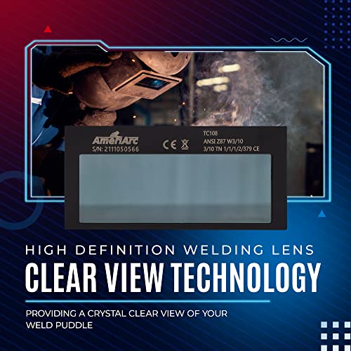 Auto-Darkening Welding Filter For Mask 2x4 - Shade 11, Filtering Lens Fits Most Helmets and Pipeliner Hood