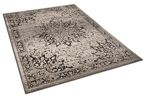 Well Woven Amba Sultana Traditional Distressed Oriental Grey Area Rug 7'10" x 9'10"