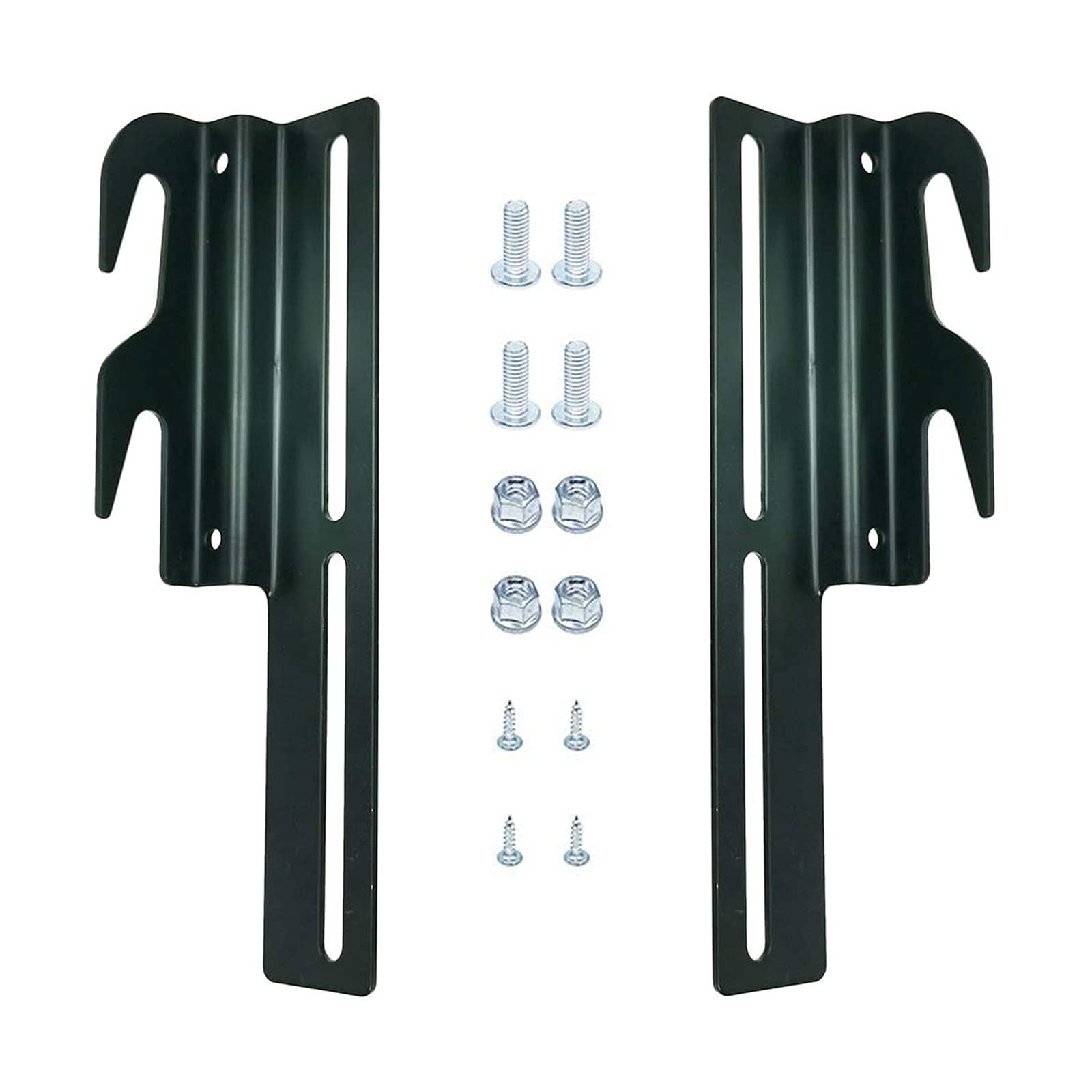 ABSOK Hook On Bed Frame Brackets, 711 Bolt-On to Hook-On Bed Frame Conversion Brackets, 2Pcs Headboard Hook Set with Hardware Hook Plate