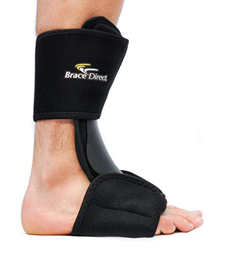 Brace Direct Night Splint (S/M) + Foot Ice Pack (S/M)- for Plantar Fasciitis Relief, Arch Support, Heel Foot Pain, Achilles Tendonitis, Drop Foot, Comfortable fit on Left or Right Foot