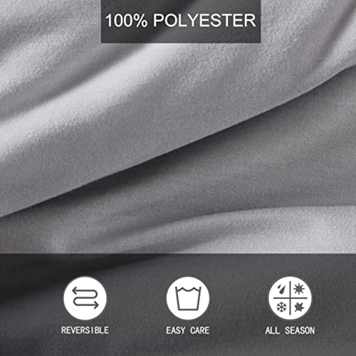Eddie Bauer - Queen Duvet Cover Set, Reversible Bedding with Matching Shams, Stylish Home Decor for All Seasons (Herringbone Light Blue/Grey, Queen)