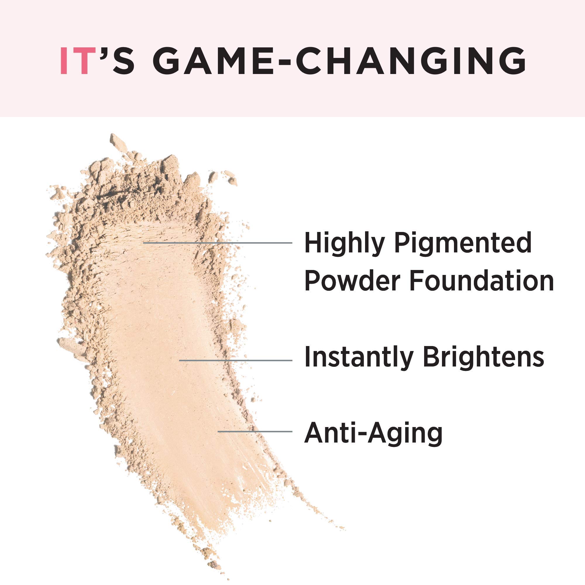 IT Cosmetics Celebration Foundation Illumination, Light (W) - Full-Coverage, Anti-Aging Powder Foundation - Blurs Pores, Wrinkles & Imperfections - 0.3 oz Compact