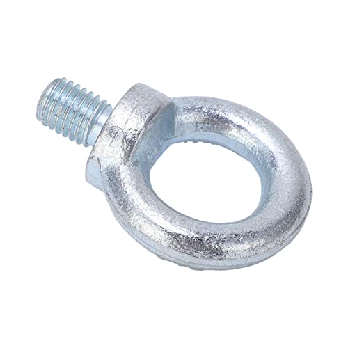5Pcs Lifting Shoulder Eye, Electroplating White Zinc Steel Lifting Threaded Eyebolt for Industrial Use M14