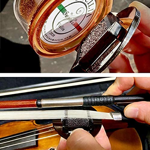 CECILIA ‘Signature Formula’ Rosin for Violin, Rosin Specially Formulated Violin Rosin for Violin Bows (New ‘Liquid Form Blending Method’) with Included Rosin Spreader (Full Cake)