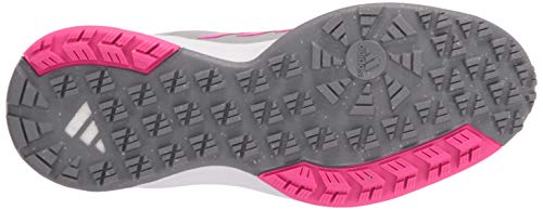 Adidas Women's Golf Shoe, Grey/Screaming Pink/Grey, 8