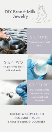 Breast Milk Jewelry DIY Kit - Stainless Steel Keepsake for Breastfeeding Moms