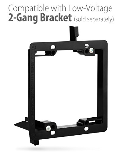 Fosmon 2-Gang 7.1 Surround Sound Distribution Home Theater Wall Plate, Gold Plated 7-Pair Copper Binding Posts Coupler Type for 7 Speakers, 2 RCA Jack for Subwoofer