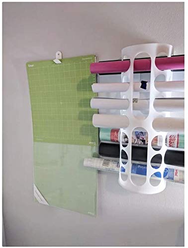 Cutting mat Hanger/Cutting Mat Storage for cricut ?Standard Grip Cutting Mat Holder for Cricut Explore One/Air/Air 2/Maker? Cut Mats Accessories for Cricut(4 Pack) White