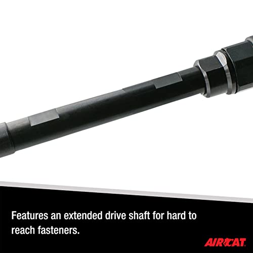 AIRCAT Pneumatic Tools 808-15-25: 15.3 Inch Long Reach Ratchet 200 RPM, 30 ft-lbs Maximum Torque - 1/4-Inch