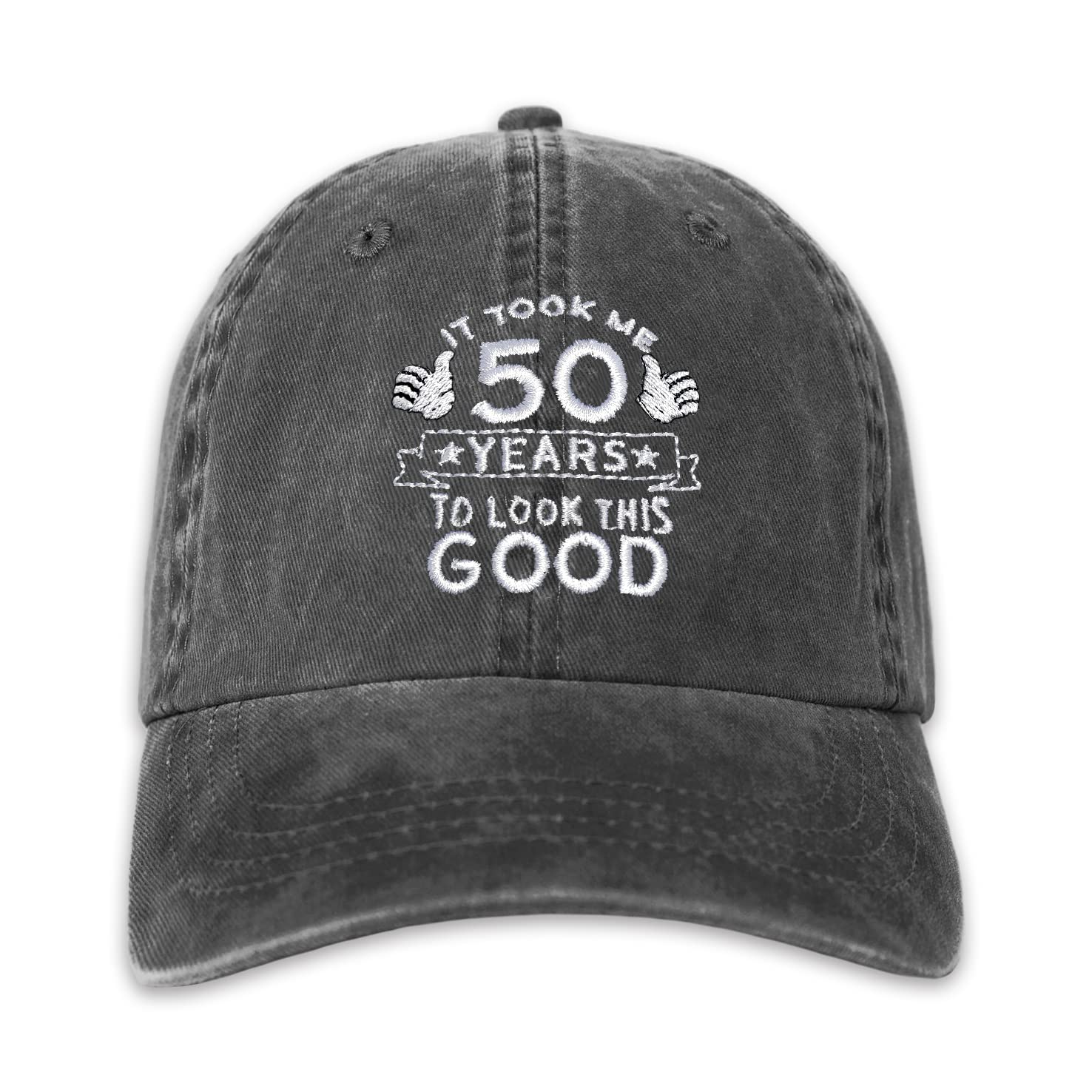 50th Birthday Gifts for Men Women-Vintage Washed Dad Hat-Adjustment Baseball Cap