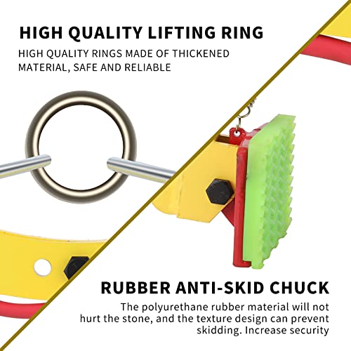 Lifting Clamps Beam Jaw Opening Adjustable, Plate Lifting Clamps Beam of Glass Slabs/Metal Sheet/Granite Island, Roadside Stone Clamp Curb,D325