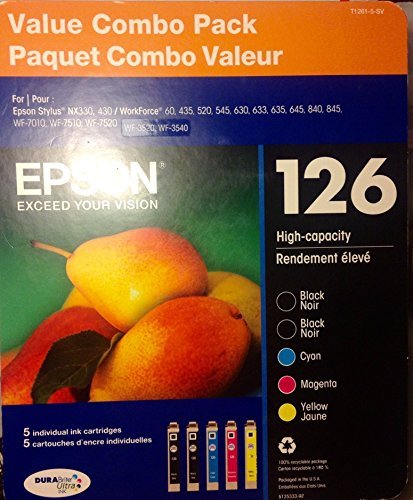 Epson Inkjet Ink - 126 High Capacity Value Combo Pack