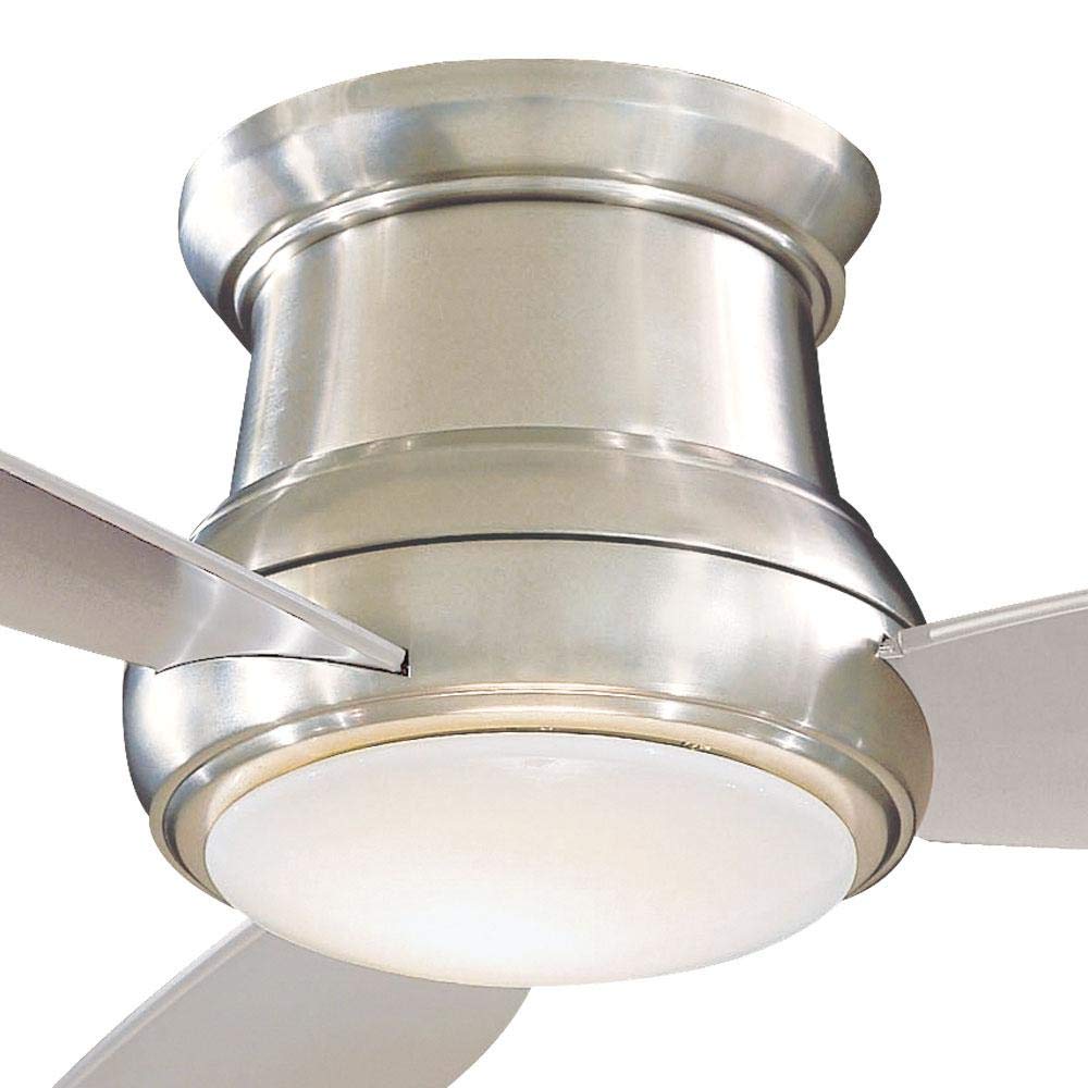 44-Inch Minka Lavery Brushed Nickel LED Ceiling Fan with Light