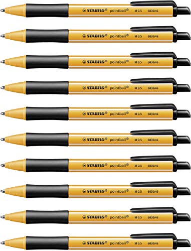 Ballpoint - STABILO pointball Black Box of 10
