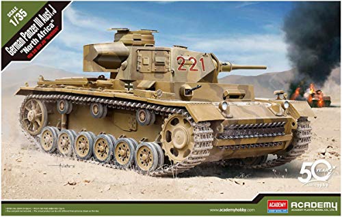 Academy 1/35 German Tank III AUSF.J North Africa #13531 Hobby Model Kits