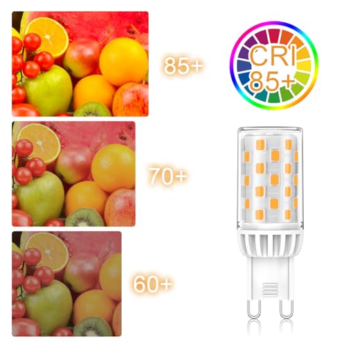 Aegislogic G4 LED Bulb 1.5W 12V JC Tybe, 2700K (20W Halogen Equivalent), G4 Bi-Pin Base Warm White No-Flicker 180LM, Chandelier Lighting/Landscape Lighting/Microwave Lighting (10 Pack)