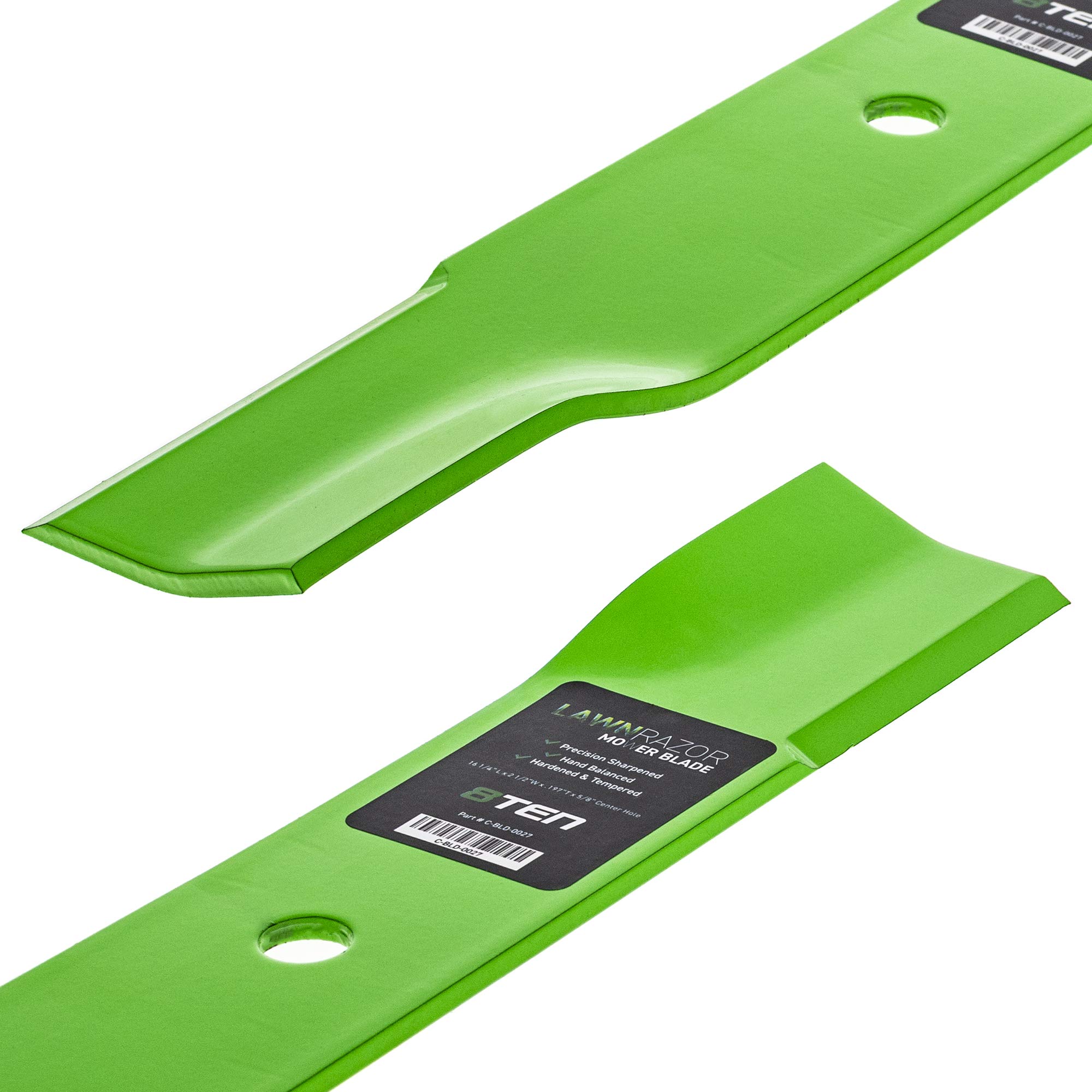 8TEN LawnRAZOR Mower Blade Set for Ferris IS1500Z 5020843S Bobcat 112111-01 Exmark 1520843 32 48 inch Deck (High Lift)