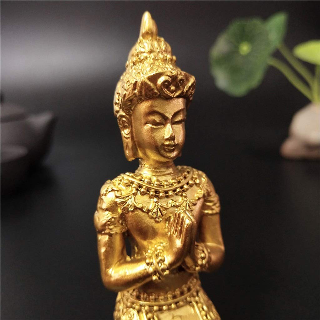 Buddha Statue Buddha Statue Decoration Gold Ganesha Thailand Figurines Meditation Sculpture for Home Garden Ornaments Crafts Meditating Buddha