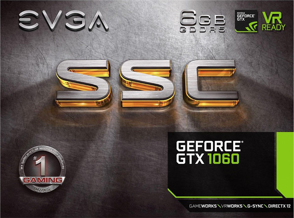 EVGA - NVIDIA GeForce GTX 1060 6144MB GDDR5 PCI Express 3.0 Graphics Card - Black (06G-P4-6264-KB)