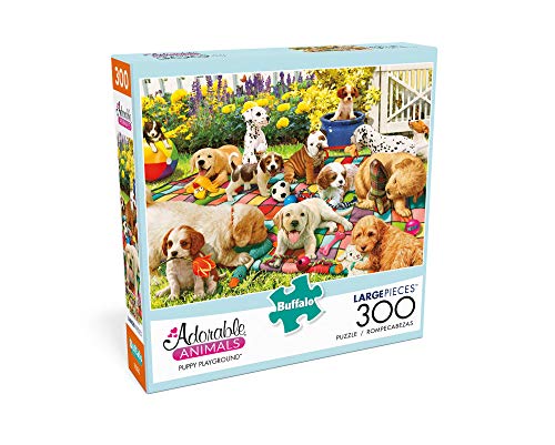 Buffalo Games - Puppy Playground - 300 Large Piece Jigsaw Puzzle