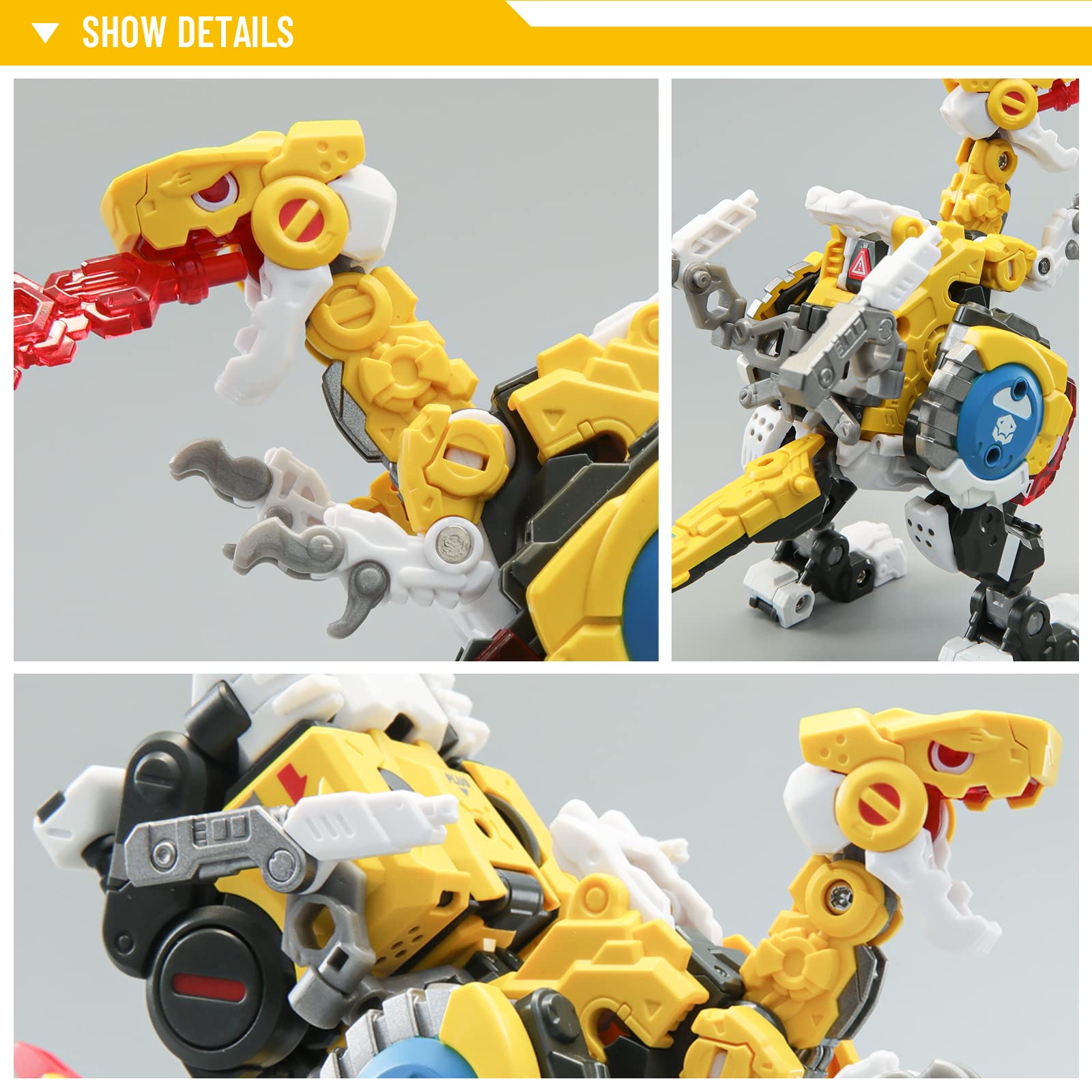 52TOYS Beastbox MEGA DIO Dinosaur Deformation Toys Action Figure, Dinosaur Toys All in One Design Deforms in Dinosaur Mecha and Cube, Great Birthday Party Gift for Teens and Adults