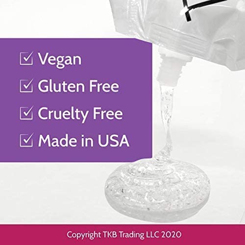 TKB Lip Gloss Base | Clear Versagel Base for DIY Lip Gloss, Made in USA 11 oz (2 of 5.5 oz bags) Mineral-Oil-Free