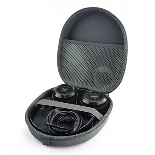 Linkidea Hard Shell Headphone Carrying Case Compatible with Grado SR60, SR80, SR125, SR225, SR325, RS1, RS2, PS500 and More/Headset Travel Bag with Space for Cable and Accessories