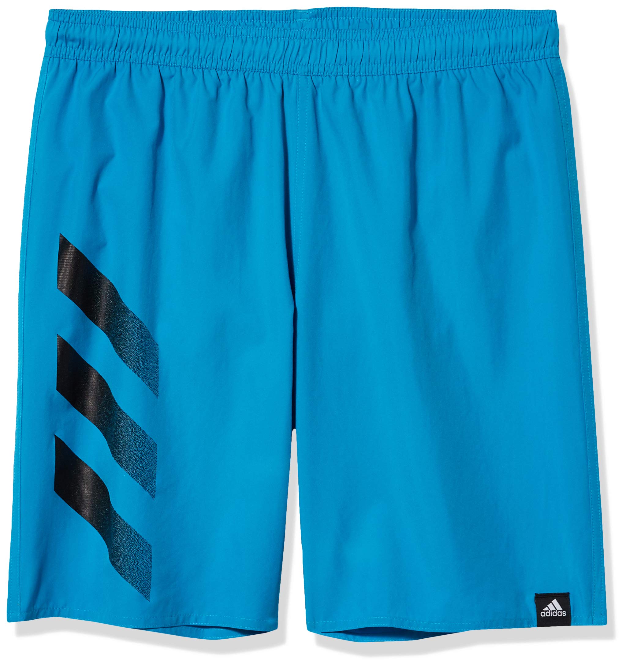 adidas Young Athlete Bold Three Stripes Shorts, Shock Cyan, X-Small