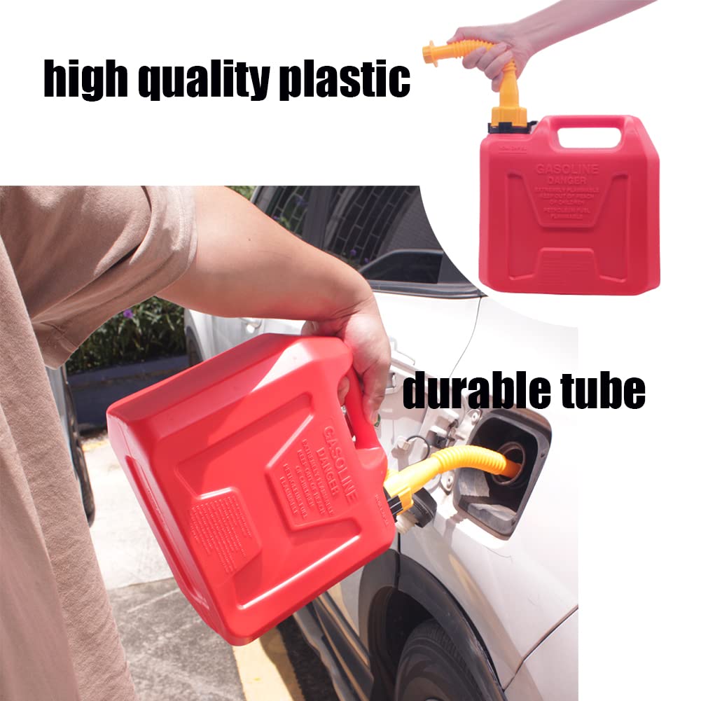 6 Kit 37PCS Gas Can Spout Replacement Set, Gas Can Nozzle 5 Gal ,6 Bendable Tubes,6 Screw Collar Coarse Thread &6Fine Thread-Fits Most of The Cans,6 Threaded caps,6 Vent Caps 1 Drill Lid (37)