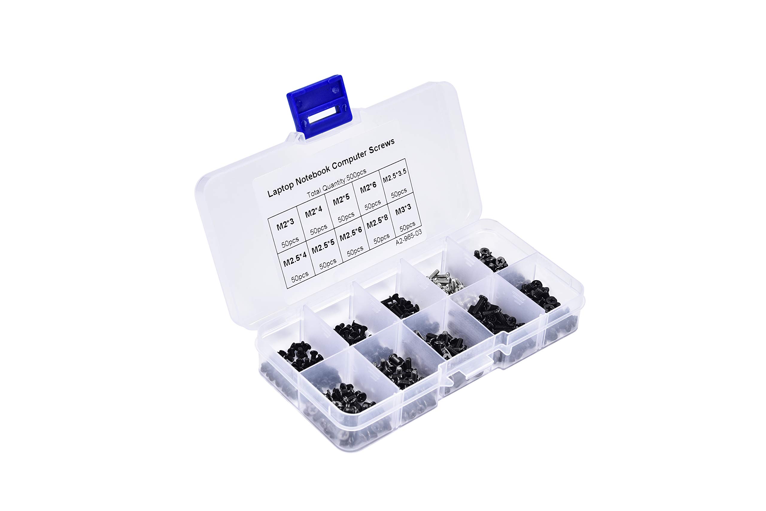 500Pcs Laptop Computer Screws Replacement Kit Set Compatible with Lenovo ASUS Thinkpad MSI Samsung HP Dell Acer Toshiba etc