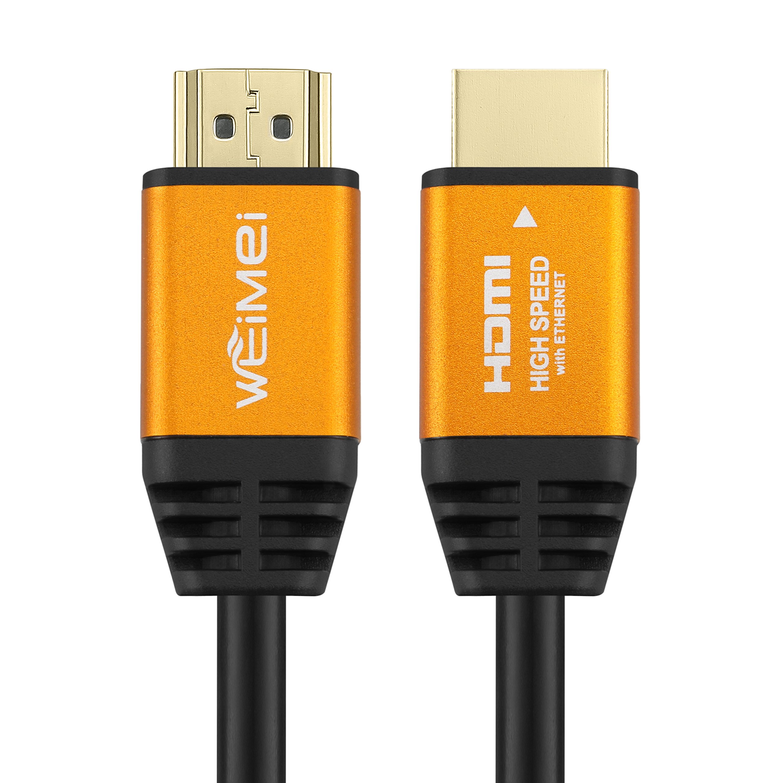 WEIMEI 100 Feet 4K HDMI Cable 2.0 HDMI Cord 100ft with IC Booster Support 4K@60Hz UHD 2160P Ethernet 3D ARC with Gold-Plated Connector and Bare Copper Conductor (from 6ft to 100 ft for Choices)