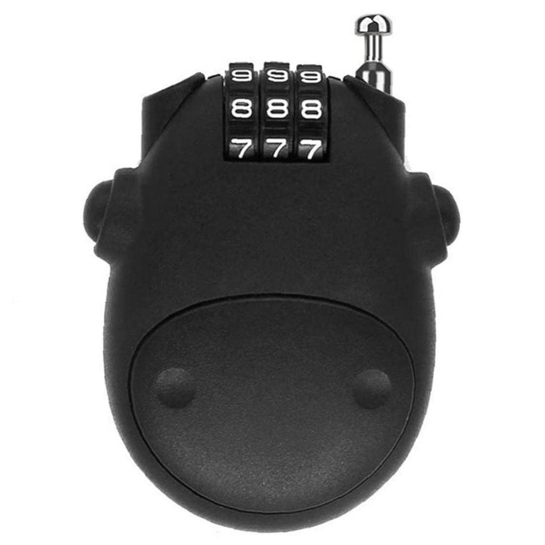 80cm Retractable Cable Bike Lock Anti-Theft Luggage Locks Mini Lock 3 Digit Combination Number Padlock for Suitcases Bicycle