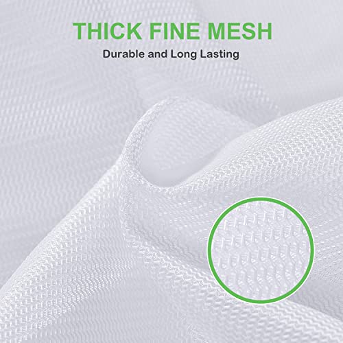 OTraki Large Mesh Washing Bag 43 x 35 in XL Laundry Bag Jumbo Washer Machine Net Protector for Travel Camp College Student Dorm Delicates Coat Dress Bedding Blanket Sheet Robe Cleaning Organizer Blue