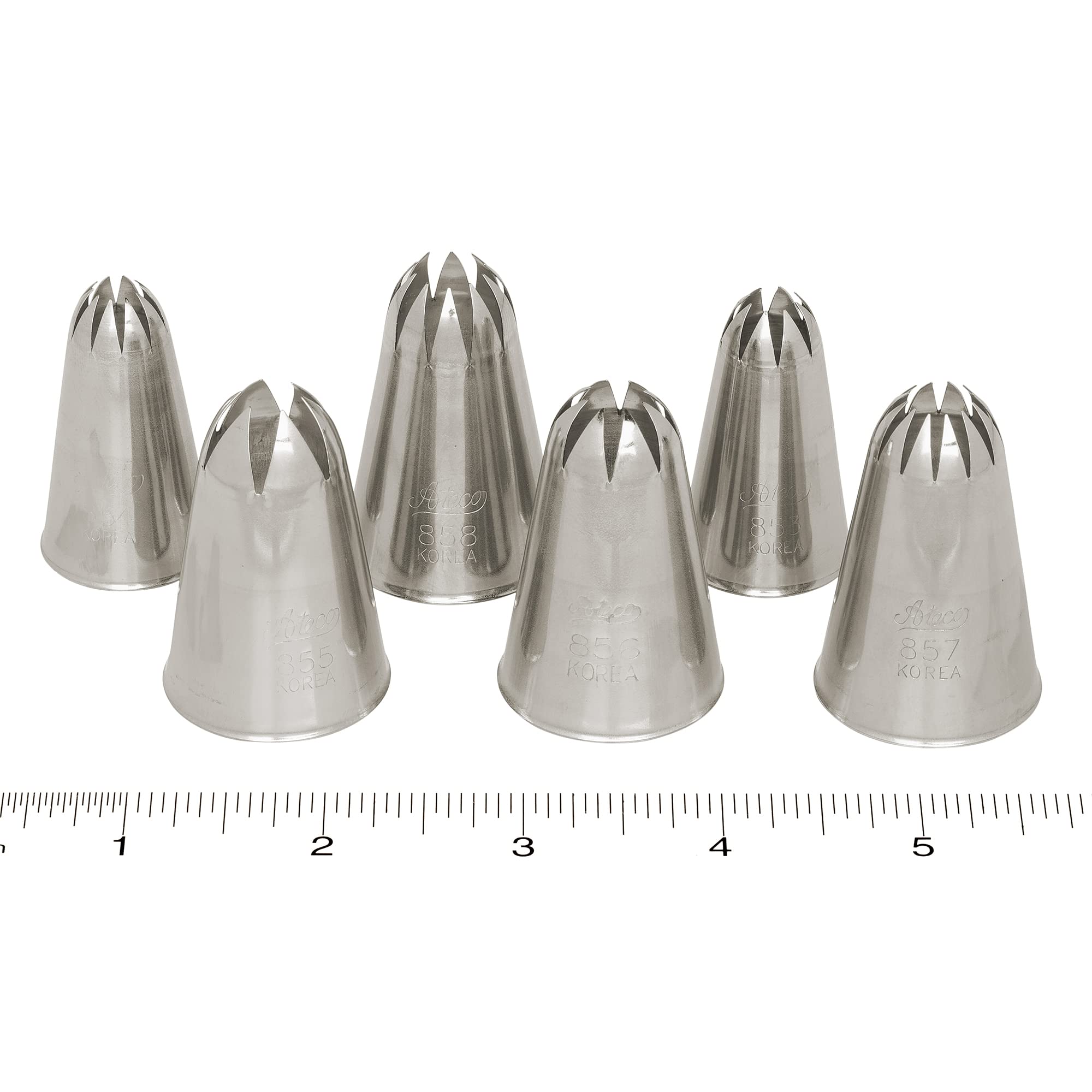 Ateco 857 Deep-Closed-Star Decorating Tube