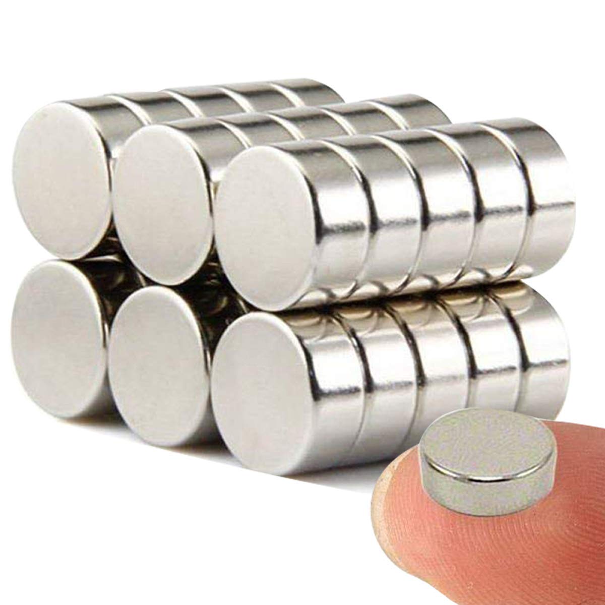 80PACK Round Ceramic Industrial Ferrite Magnets for hobbies,Crafts,Science and Refrigerator magnet for hobbies,crafts and science