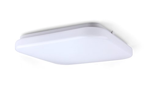 LIT-PaTH Square LED Flush Mount Ceiling Light Fixture, 12 Inch 22.5W, Dimmable, 1680 Lumen, ETL Qualified, 5000K-Daylight White